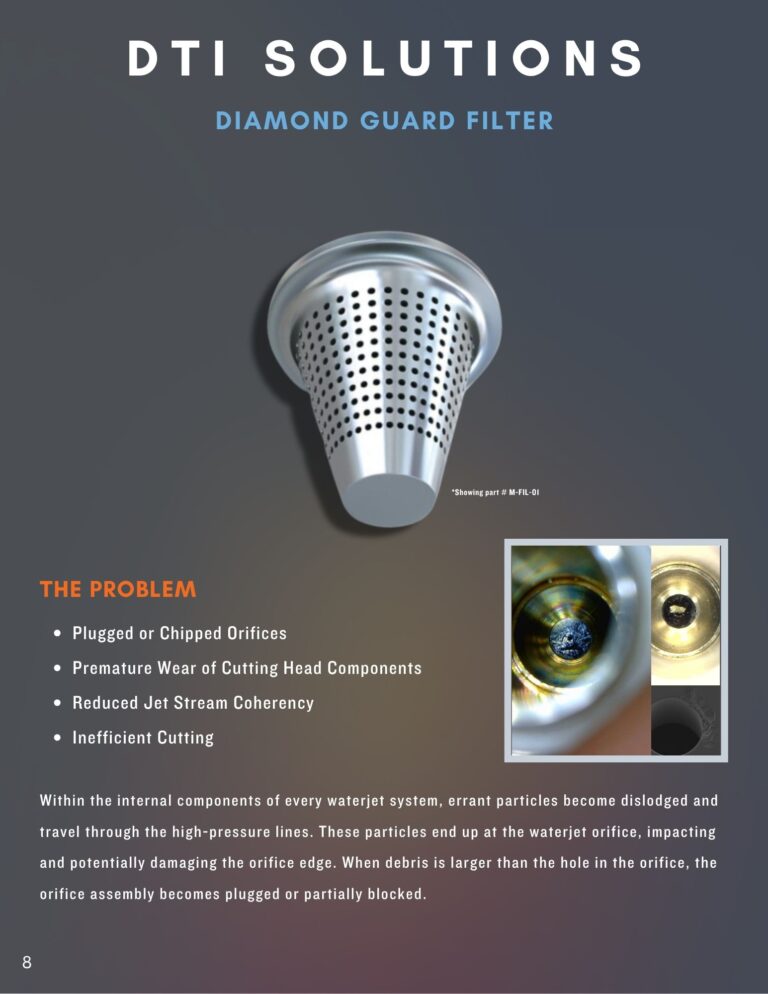 Protect Your Waterjet Orifice with the dti™ Diamond Guard Filter ...